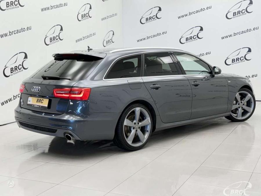 Grey Audi A6 2013 in Vilnius, with an engine capacity of 2.97 L and mileage of 332 thousand km for 11900 €, photo 4 on AUTOMOTO.COM.LV