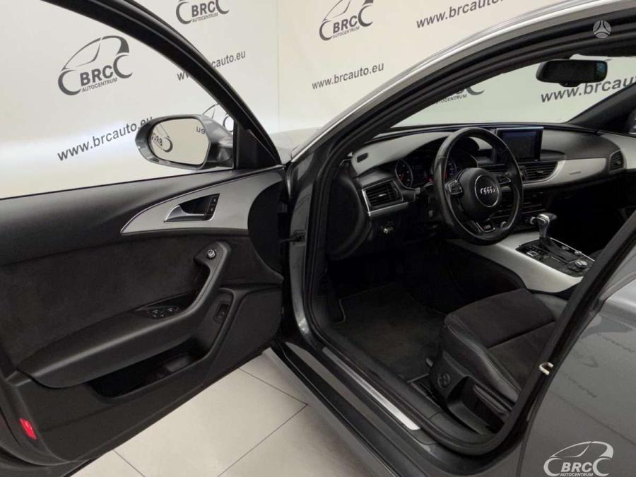 Grey Audi A6 2013 in Vilnius, with an engine capacity of 2.97 L and mileage of 332 thousand km for 11900 €, photo 23 on AUTOMOTO.COM.LV