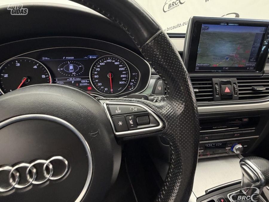 Grey Audi A6 2013 in Avizieniai, with an engine capacity of 3.00 L and mileage of 332 thousand km for 11900 €, photo 35 on AUTOMOTO.COM.LV