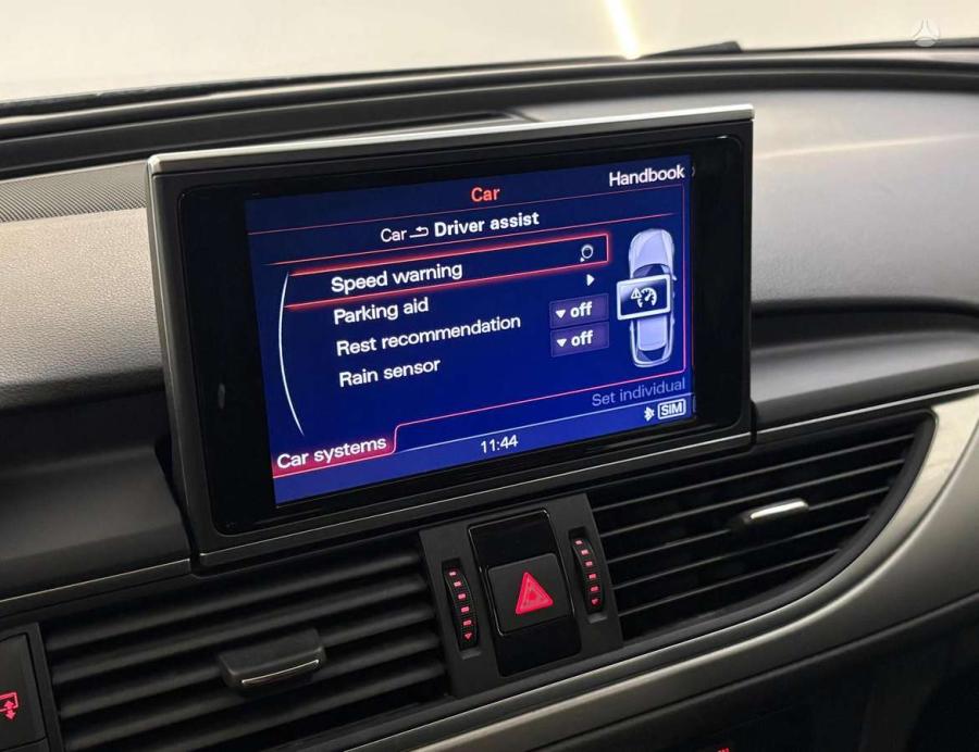 Pelēks Audi A6 2013 Marijampole, ar dzinēja tilpumu 1.97 L un nobraukumu 254 tūkst. km par 9350 €, foto 21 vietnē AUTOMOTO.COM.LV