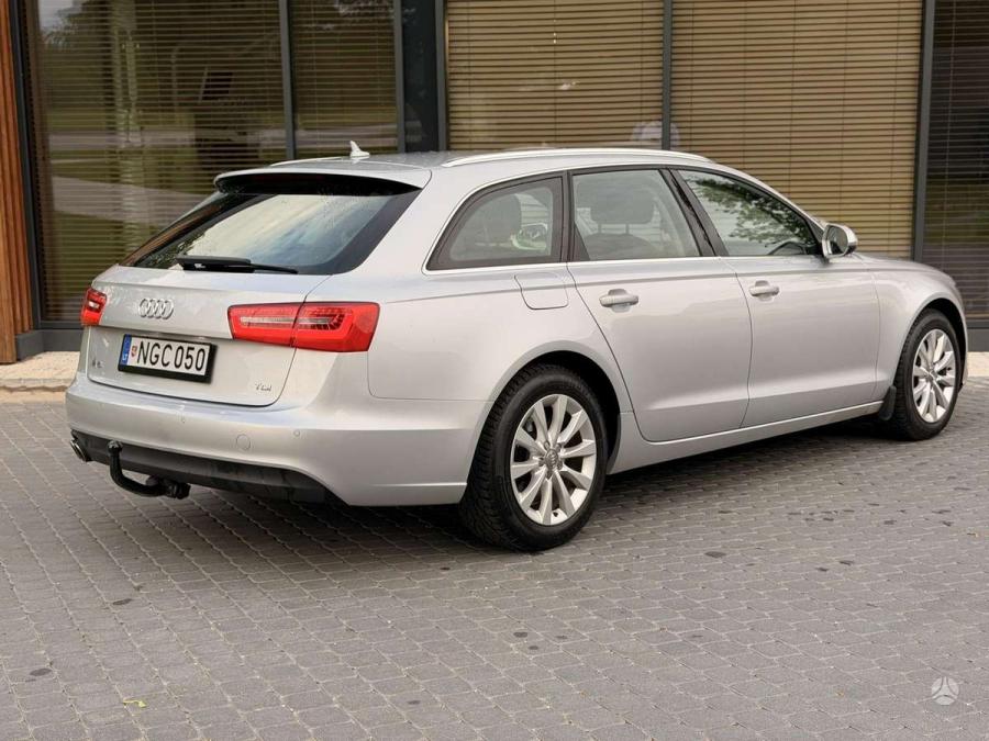 Grey Audi A6 2013 in Vilnius, with an engine capacity of 1.97 L and mileage of 266 thousand km for 4200 €, photo 5 on AUTOMOTO.COM.LV
