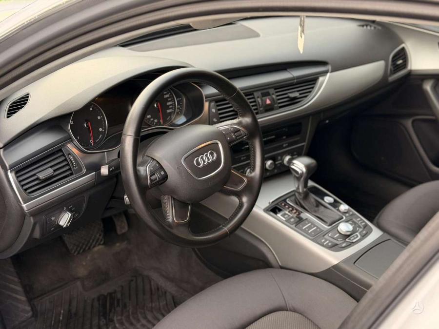 Grey Audi A6 2013 in Vilnius, with an engine capacity of 1.97 L and mileage of 266 thousand km for 4200 €, photo 10 on AUTOMOTO.COM.LV