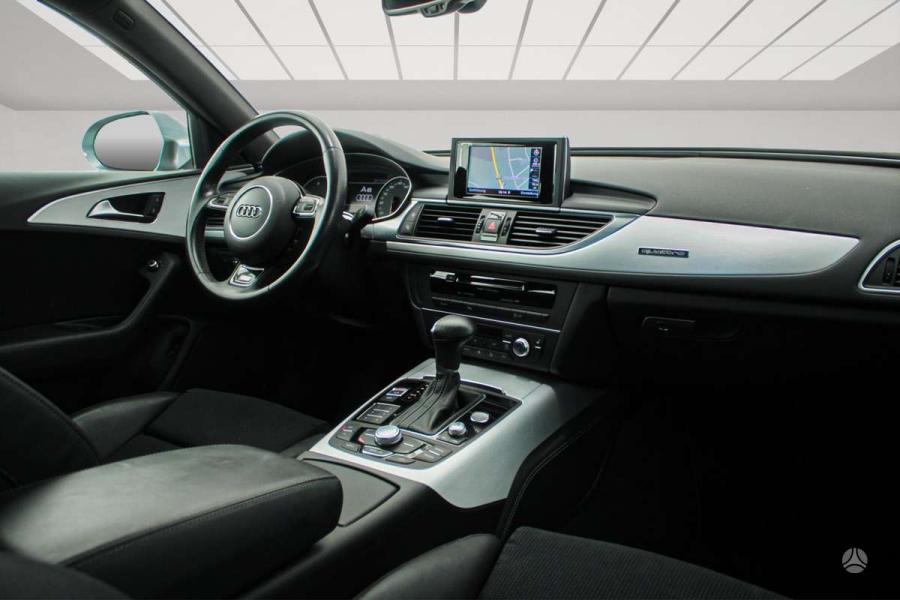 Grey Audi A6 2013 in Kaunas, with an engine capacity of 3.00 L and mileage of 279 thousand km for 9890 €, photo 15 on AUTOMOTO.COM.LV