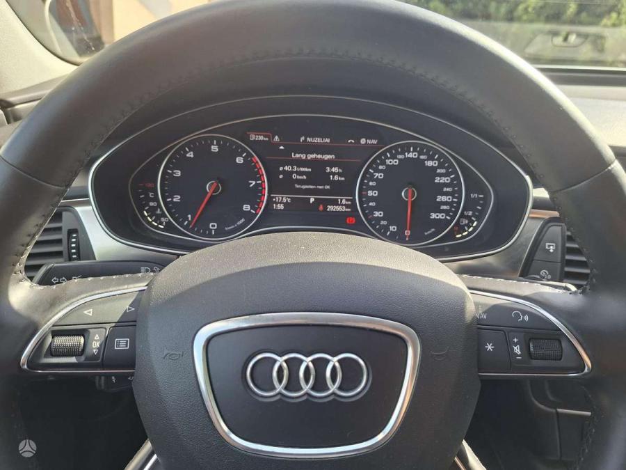 Grey Audi A6 2013 in Ukmerge, with an engine capacity of 1.98 L and mileage of 290 thousand km for 7250 €, photo 9 on AUTOMOTO.COM.LV