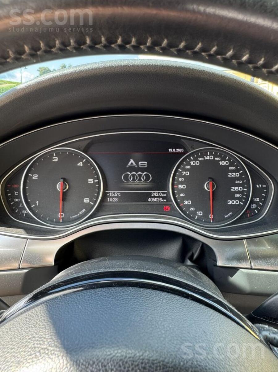 Pelēks Audi A6 2013 Daugavpils, ar dzinēja tilpumu 3.00 L un nobraukumu 405 tūkst. km par 7000 €, foto 12 vietnē AUTOMOTO.COM.LV