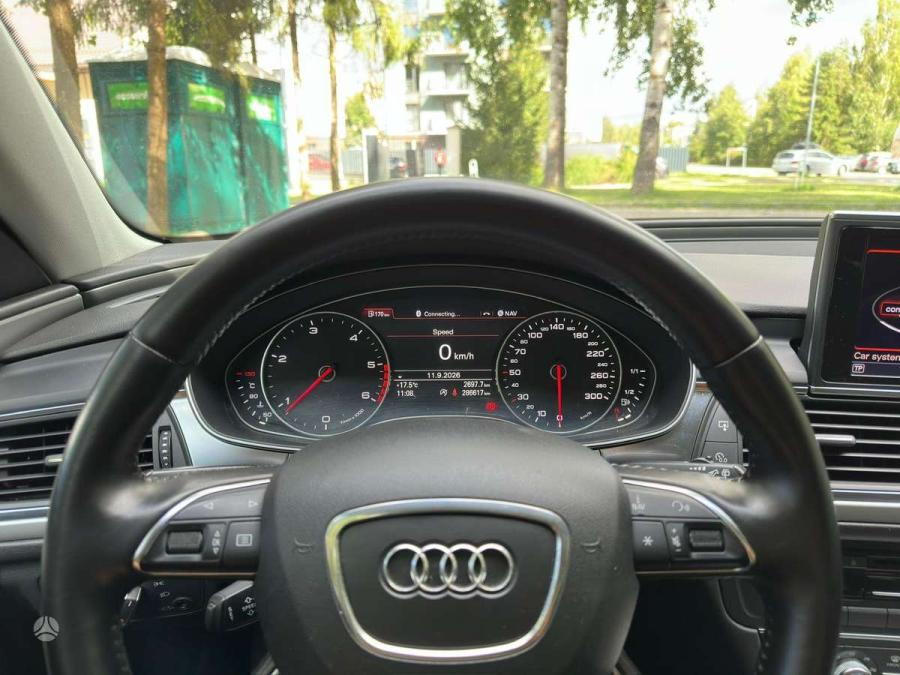 Grey Audi A6 2013 in Vilnius, with an engine capacity of 1.97 L and mileage of 277 thousand km for 7900 €, photo 20 on AUTOMOTO.COM.LV