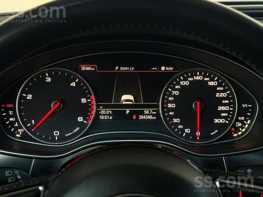 Grey Audi A6 2013 in Riga, with an engine capacity of 3.00 L and mileage of 265 thousand km for 12500 €, photo 12 on AUTOMOTO.COM.LV