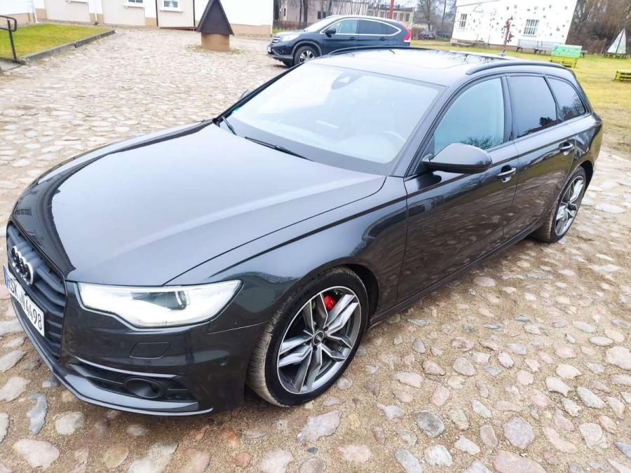 Grey Audi A6 2014 in Utena, with an engine capacity of 2.97 L and mileage of 256 thousand km for 10700 €, photo 6 on AUTOMOTO.COM.LV