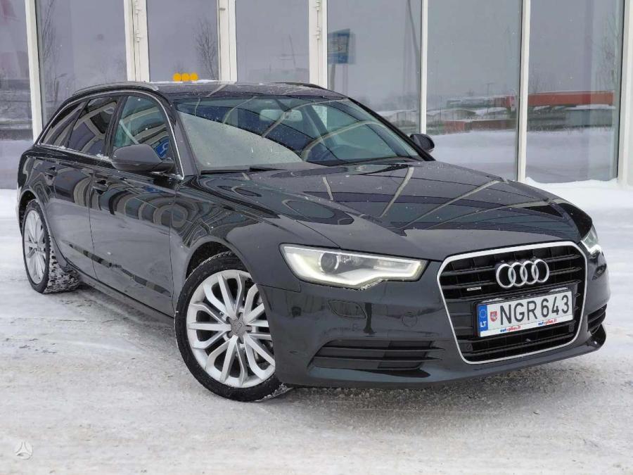 Grey Audi A6 2014 in Vilnius, with an engine capacity of 2.97 L and mileage of 305 thousand km for 12500 €, photo 1 on AUTOMOTO.COM.LV