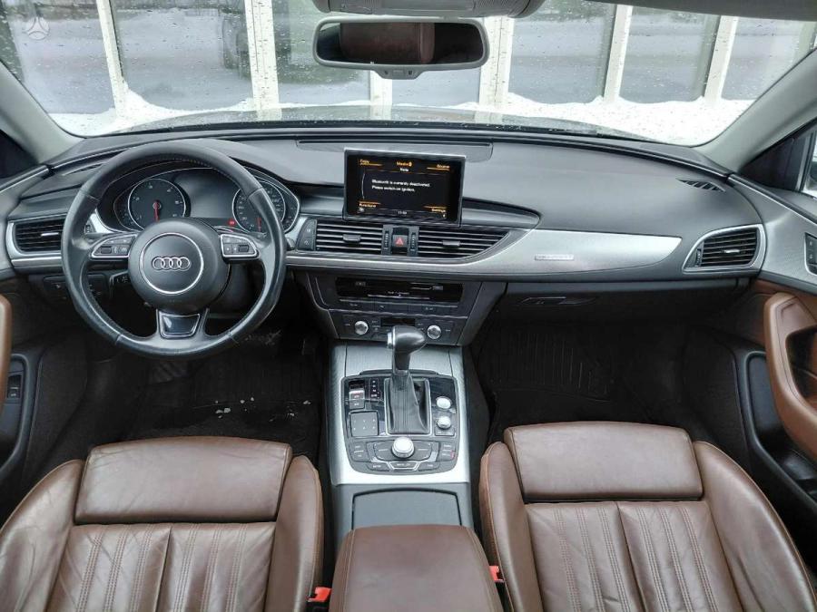 Grey Audi A6 2014 in Vilnius, with an engine capacity of 2.97 L and mileage of 305 thousand km for 12500 €, photo 11 on AUTOMOTO.COM.LV