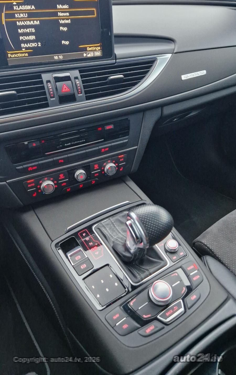 Grey Audi A6 2014 in Tartu, with an engine capacity of 3.00 L and mileage of 261 thousand km for 13900 €, photo 12 on AUTOMOTO.COM.LV