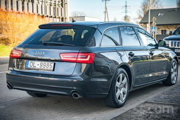Grey Audi A6 2014 in Riga, with an engine capacity of 3.00 L and mileage of 0 thousand km for 8990 €, photo 4 on AUTOMOTO.COM.LV