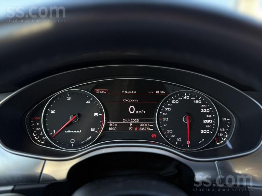 Grey Audi A6 2014 in Riga, with an engine capacity of 3.00 L and mileage of 335 thousand km for 11700 €, photo 26 on AUTOMOTO.COM.LV
