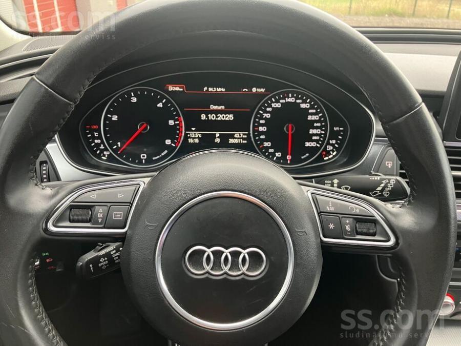 Grey Audi A6 2014 in Talsi, with an engine capacity of 3.00 L and mileage of 251 thousand km for 12500 €, photo 9 on AUTOMOTO.COM.LV