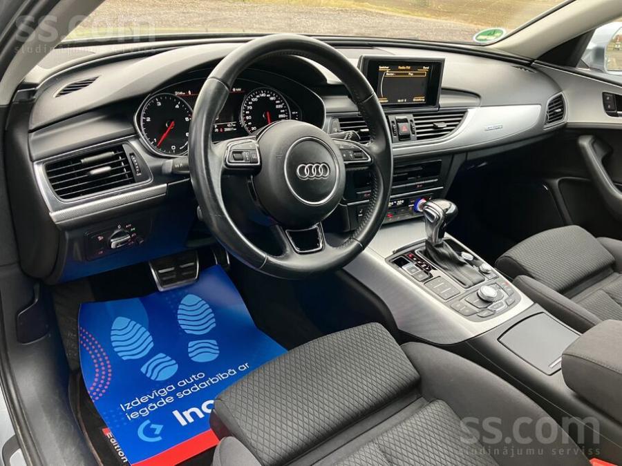 Grey Audi A6 2014 in Talsi, with an engine capacity of 3.00 L and mileage of 251 thousand km for 12500 €, photo 14 on AUTOMOTO.COM.LV