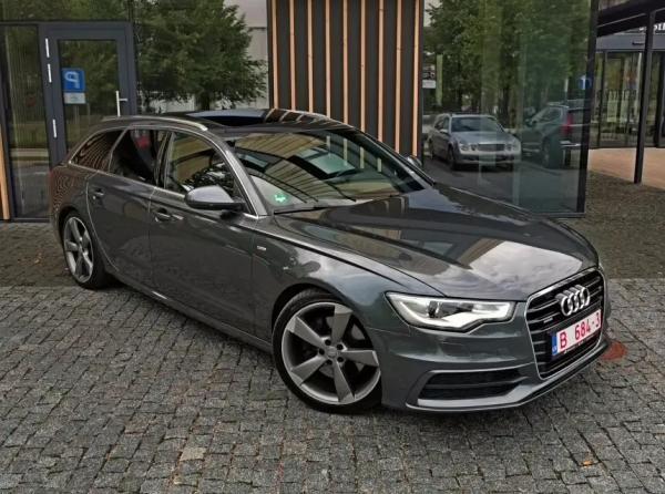 Grey Audi A6 2014 in Riga, with an engine capacity of 3.00 L and mileage of 211 thousand km for 15100 €, photo 4 on AUTOMOTO.COM.LV