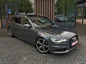 Grey Audi A6 2014 in Riga, with an engine capacity of 3.00 L and mileage of 211 thousand km for 15100 €, photo 5 on AUTOMOTO.COM.LV
