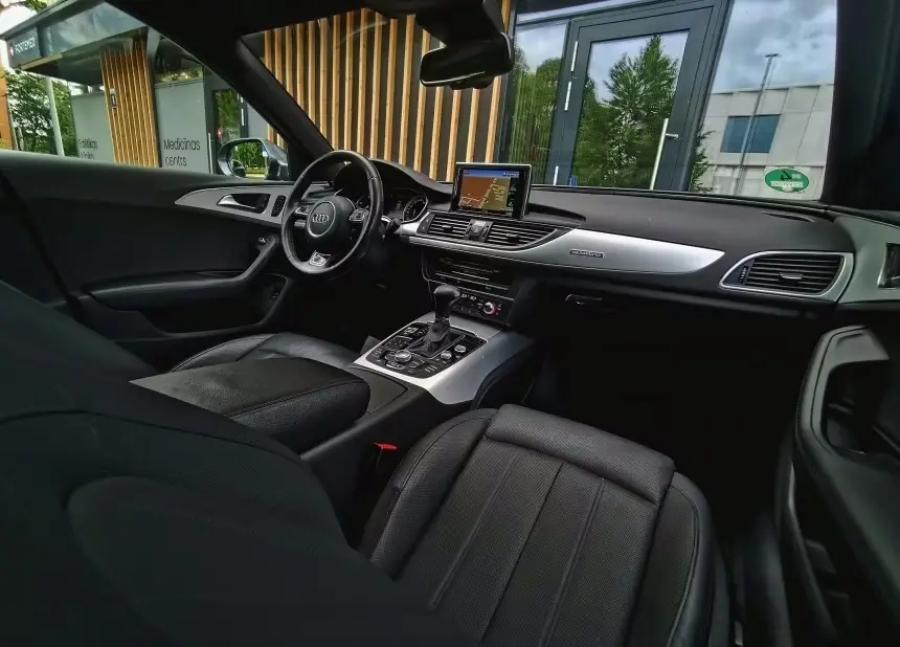 Grey Audi A6 2014 in Riga, with an engine capacity of 3.00 L and mileage of 211 thousand km for 15100 €, photo 15 on AUTOMOTO.COM.LV