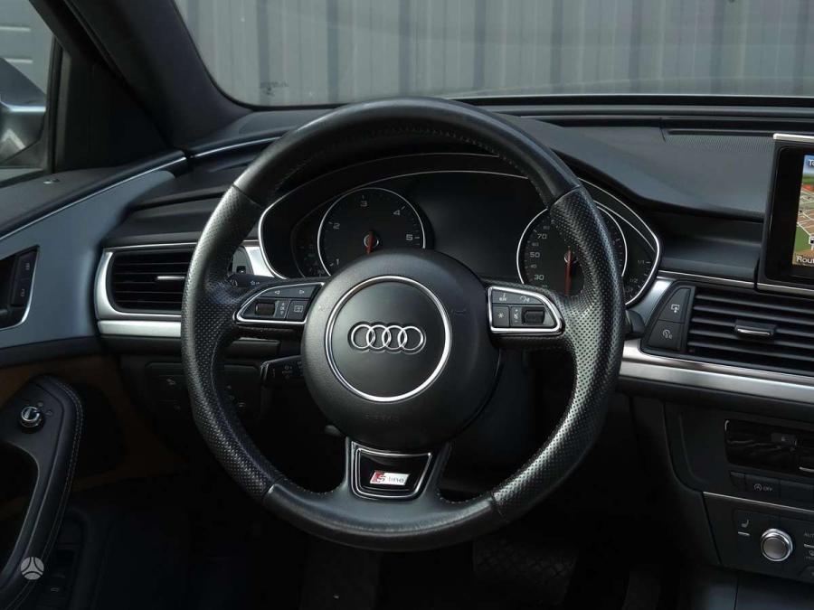 Pelēks Audi A6 2014 Kauņa, ar dzinēja tilpumu 2.00 L un nobraukumu 300 tūkst. km par 10850 €, foto 23 vietnē AUTOMOTO.COM.LV