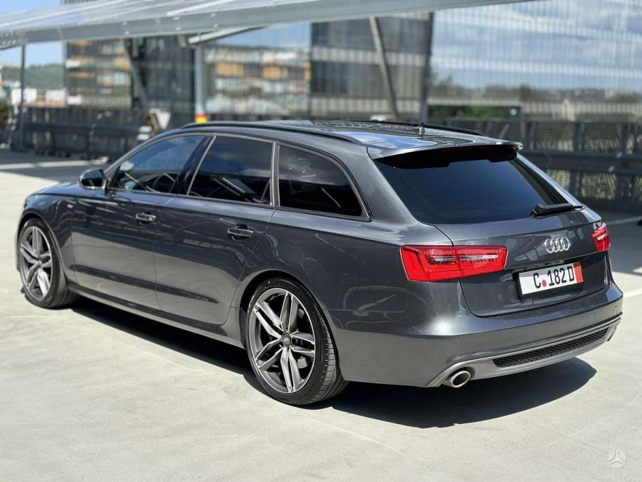Grey Audi A6 2014 in Vilnius, with an engine capacity of 2.97 L and mileage of 255 thousand km for 10500 €, photo 7 on AUTOMOTO.COM.LV