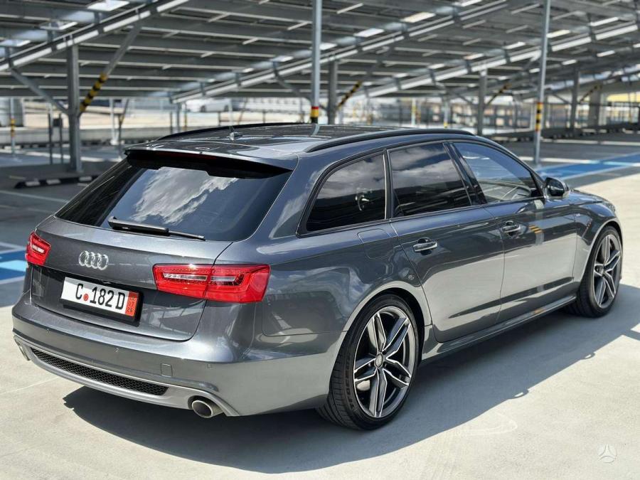 Grey Audi A6 2014 in Vilnius, with an engine capacity of 2.97 L and mileage of 255 thousand km for 10500 €, photo 11 on AUTOMOTO.COM.LV