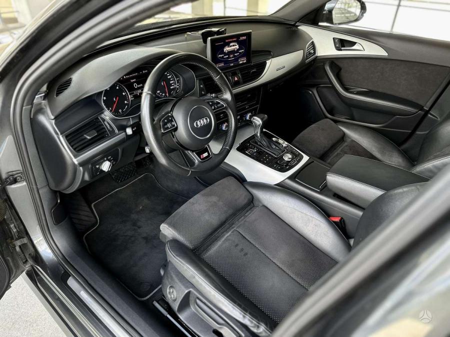 Grey Audi A6 2014 in Vilnius, with an engine capacity of 2.97 L and mileage of 255 thousand km for 10500 €, photo 18 on AUTOMOTO.COM.LV