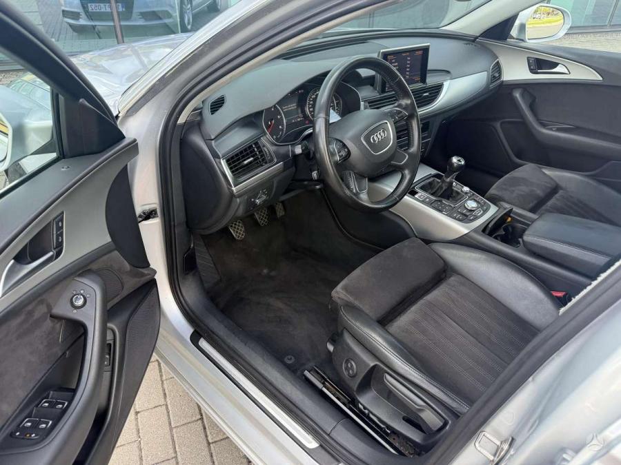 Grey Audi A6 2014 in Utena, with an engine capacity of 1.97 L and mileage of 268 thousand km for 8188 €, photo 13 on AUTOMOTO.COM.LV