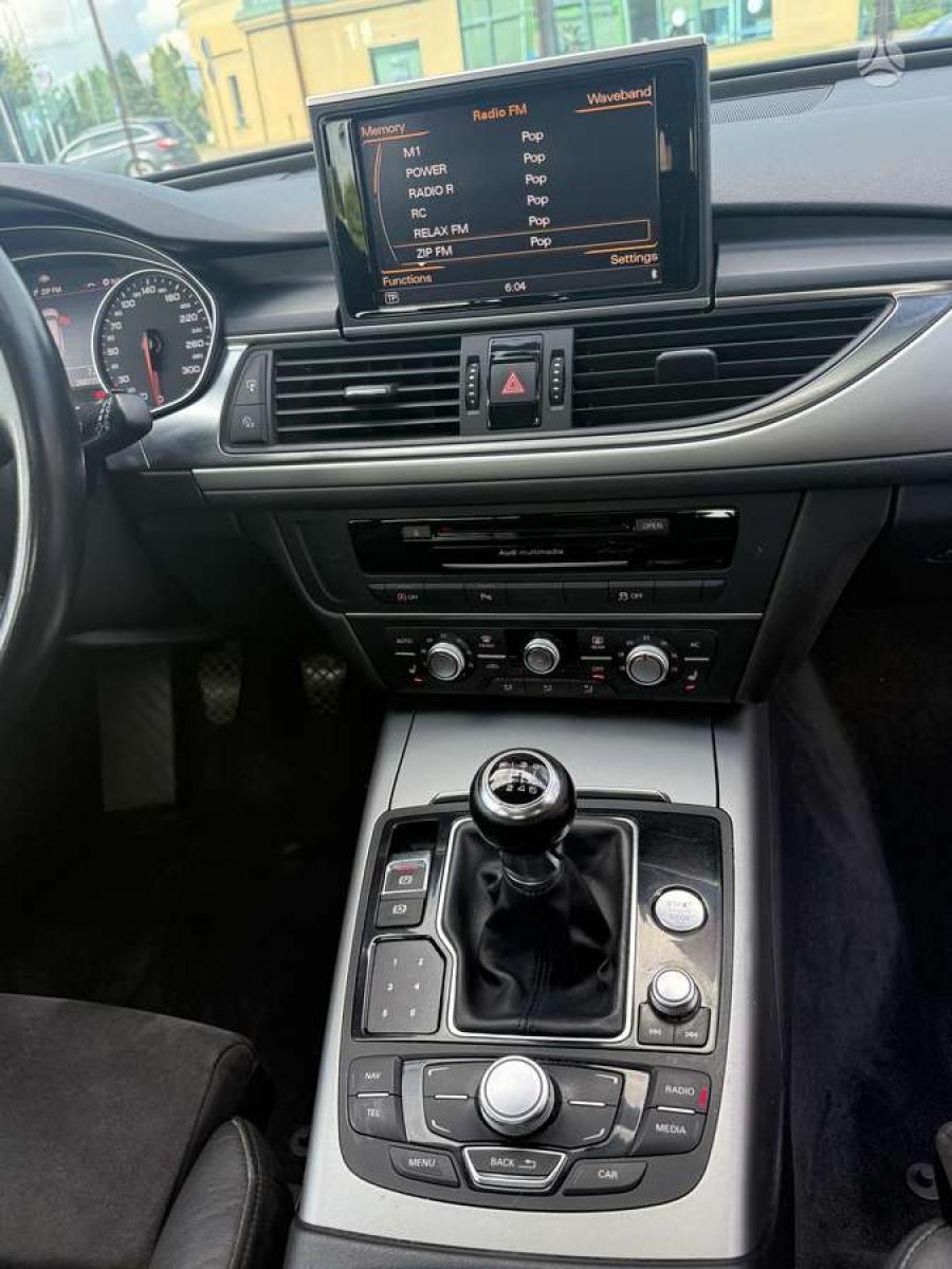 Grey Audi A6 2014 in Utena, with an engine capacity of 1.97 L and mileage of 268 thousand km for 8188 €, photo 16 on AUTOMOTO.COM.LV