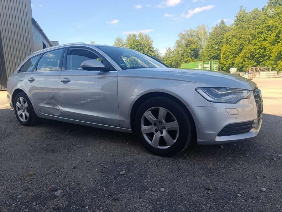 Grey Audi A6 2014 in Rokiskis, with an engine capacity of 2.97 L and mileage of 321 thousand km for 6300 €, photo 7 on AUTOMOTO.COM.LV