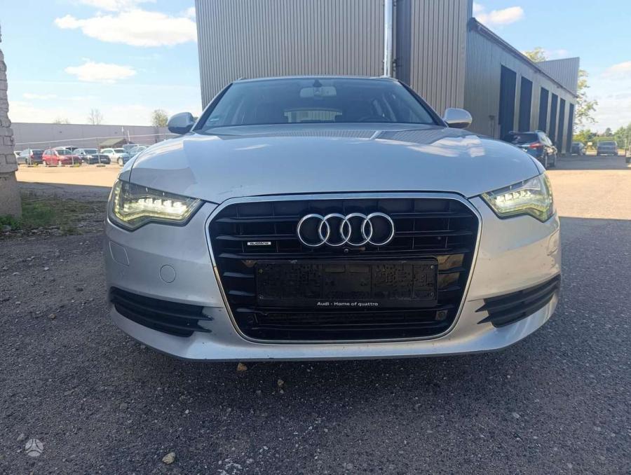 Grey Audi A6 2014 in Rokiskis, with an engine capacity of 2.97 L and mileage of 321 thousand km for 6300 €, photo 8 on AUTOMOTO.COM.LV