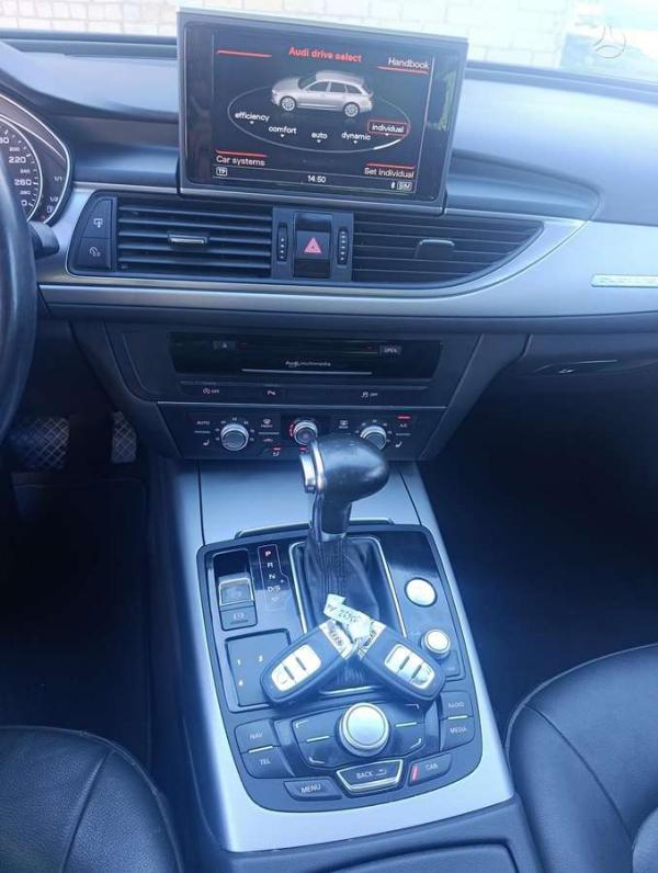Grey Audi A6 2014 in Rokiskis, with an engine capacity of 2.97 L and mileage of 321 thousand km for 6300 €, photo 10 on AUTOMOTO.COM.LV