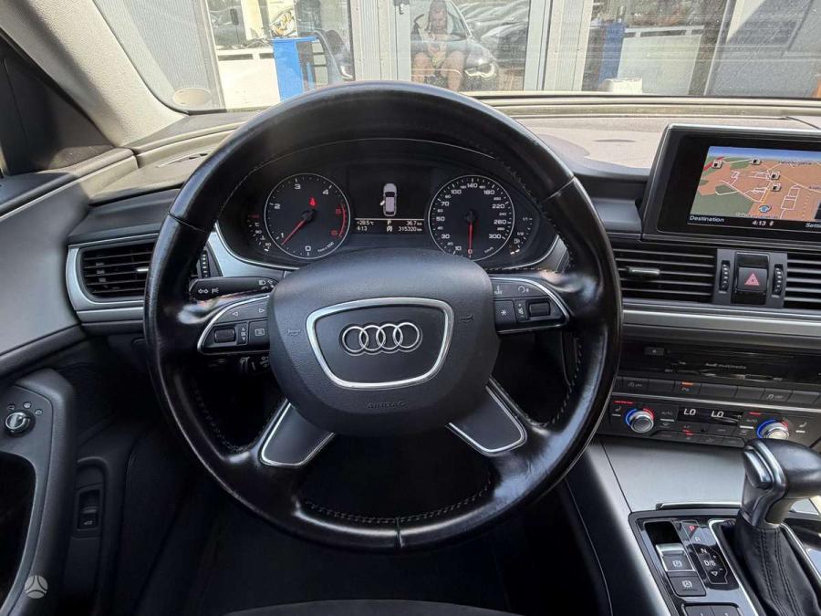 Pelēks Audi A6 2014 Kauņa, ar dzinēja tilpumu 3.00 L un nobraukumu 300 tūkst. km par 8950 €, foto 17 vietnē AUTOMOTO.COM.LV