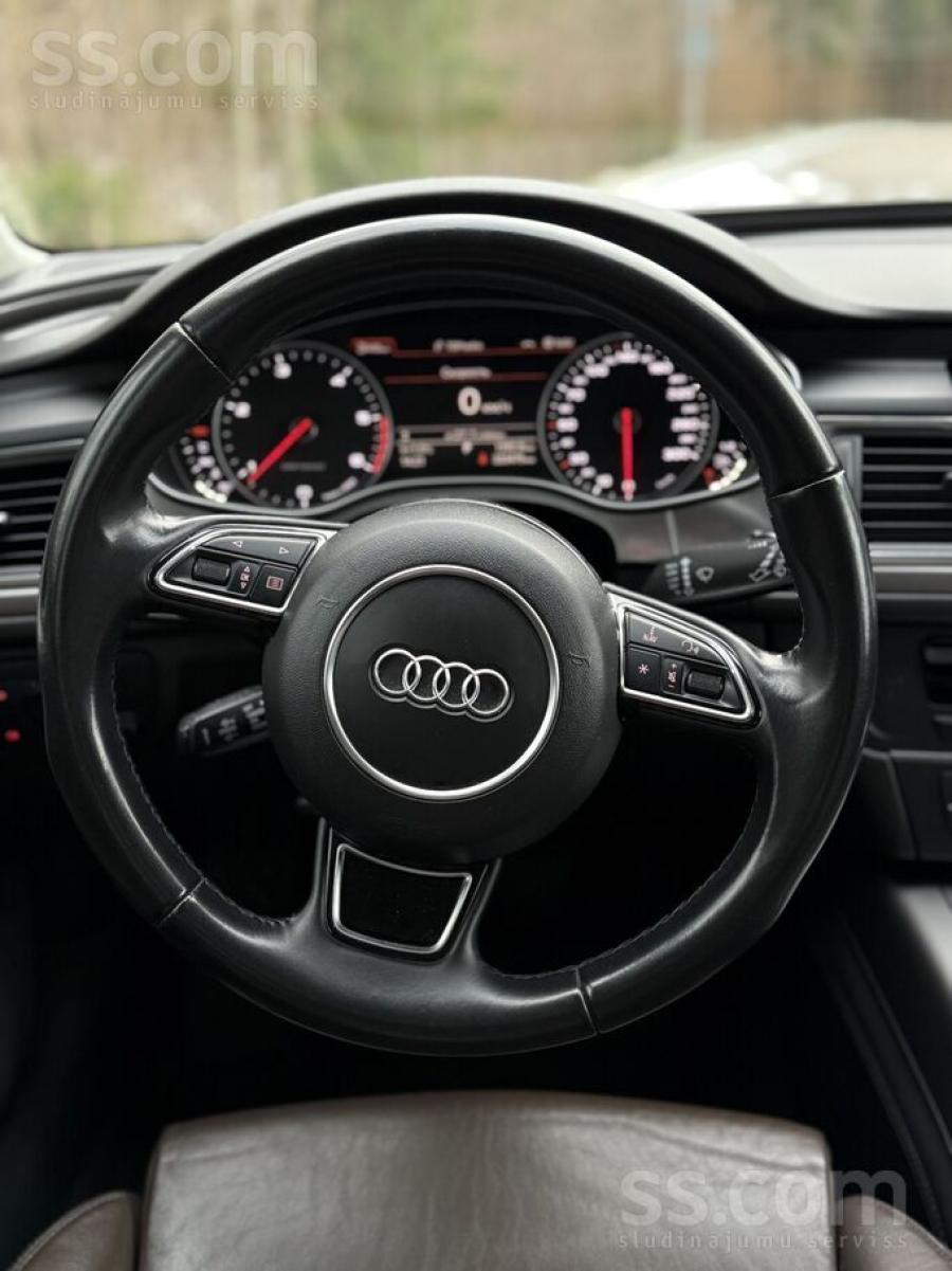 Grey Audi A6 2014 in Riga, with an engine capacity of 3.00 L and mileage of 334 thousand km for 12700 €, photo 8 on AUTOMOTO.COM.LV