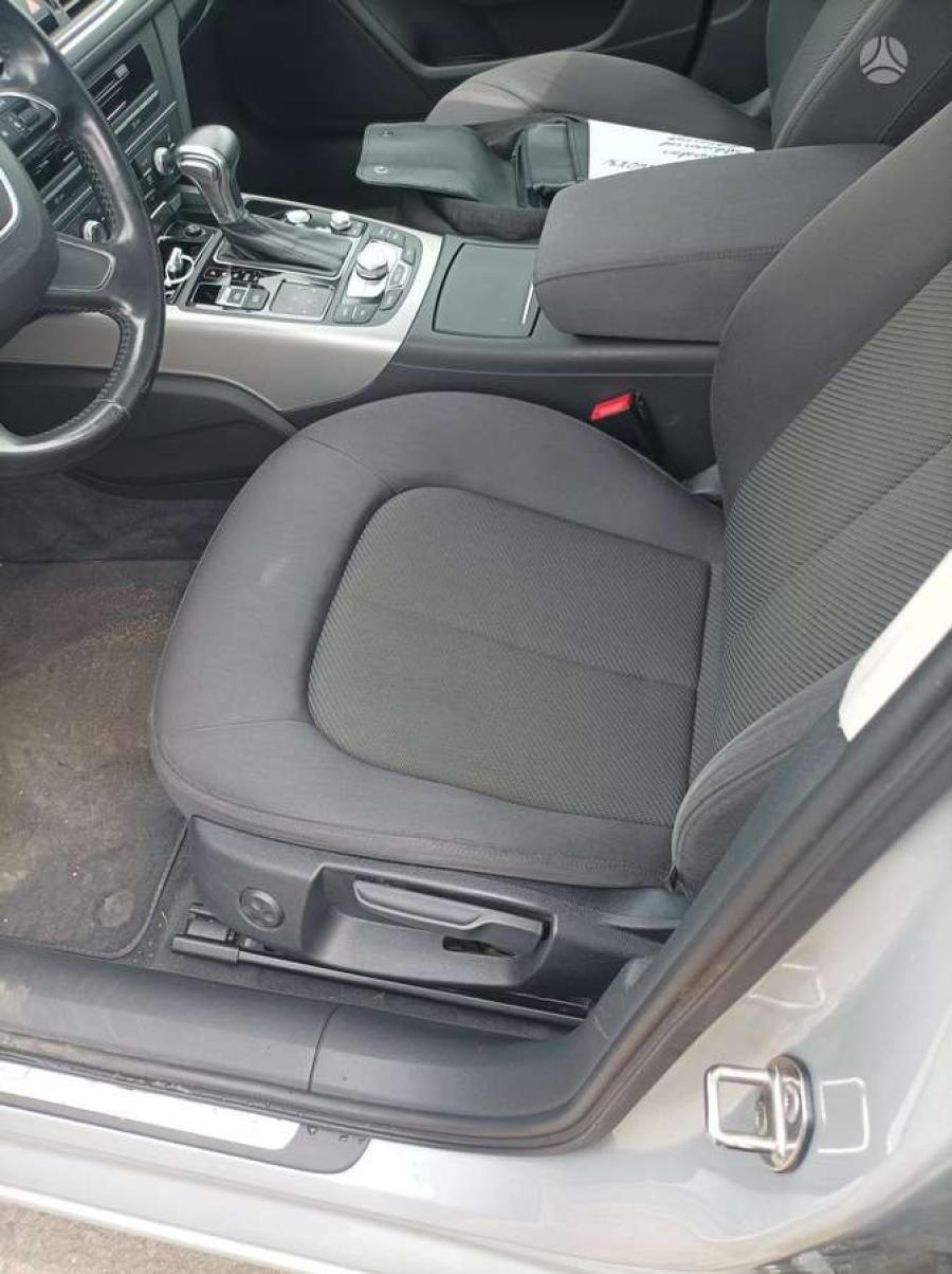 Grey Audi A6 2014 in Kaunas, with an engine capacity of 2.00 L and mileage of 270 thousand km for 8550 €, photo 13 on AUTOMOTO.COM.LV