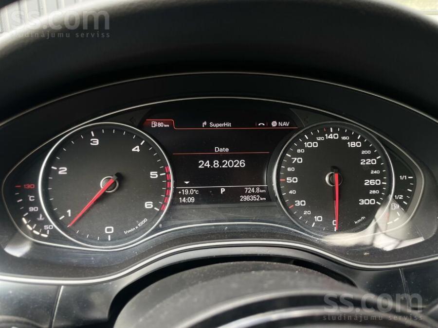 Pelēks Audi A6 2014 Rīga, ar dzinēja tilpumu 3.00 L un nobraukumu 298 tūkst. km par 6990 €, foto 21 vietnē AUTOMOTO.COM.LV