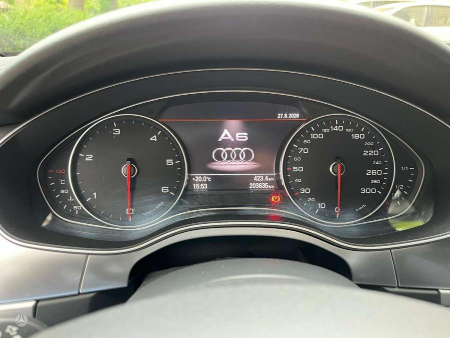 Pelēks Audi A6 2014 Viļņa, ar dzinēja tilpumu 1.97 L un nobraukumu 204 tūkst. km par 8500 €, foto 24 vietnē AUTOMOTO.COM.LV