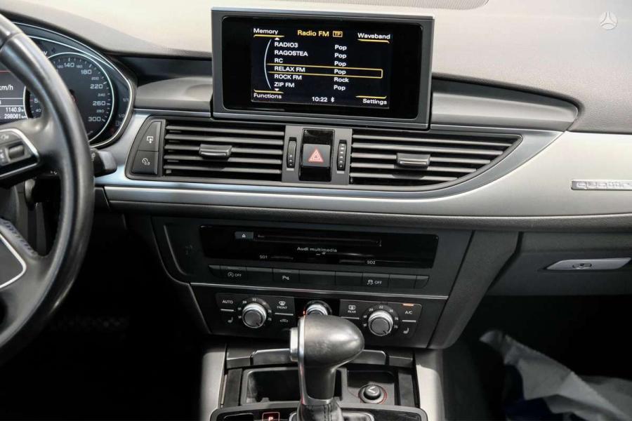 Grey Audi A6 2014 in Kaunas, with an engine capacity of 3.00 L and mileage of 298 thousand km for 9290 €, photo 11 on AUTOMOTO.COM.LV