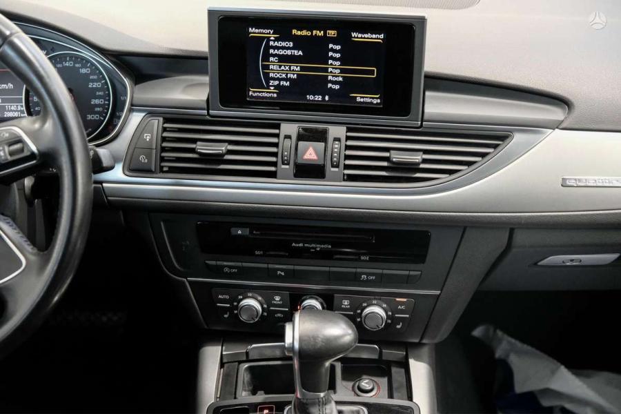 Grey Audi A6 2014 in Kaunas, with an engine capacity of 3.00 L and mileage of 298 thousand km for 9290 €, photo 11 on AUTOMOTO.COM.LV