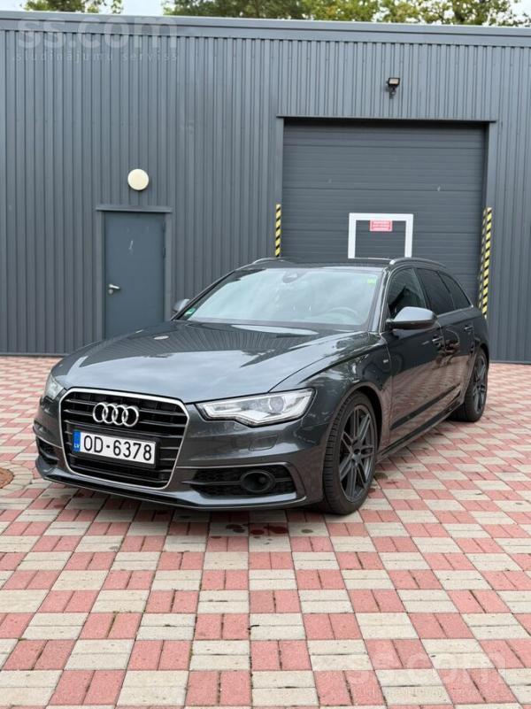 Grey Audi A6 2014 in Riga, with an engine capacity of 3.00 L and mileage of 395 thousand km for 12999 €, photo 1 on AUTOMOTO.COM.LV