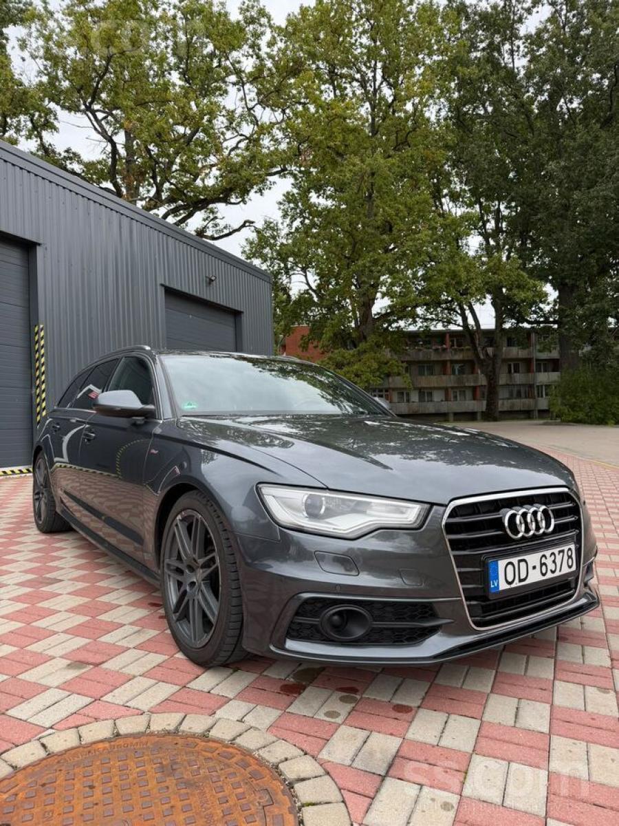 Grey Audi A6 2014 in Riga, with an engine capacity of 3.00 L and mileage of 395 thousand km for 12999 €, photo 3 on AUTOMOTO.COM.LV
