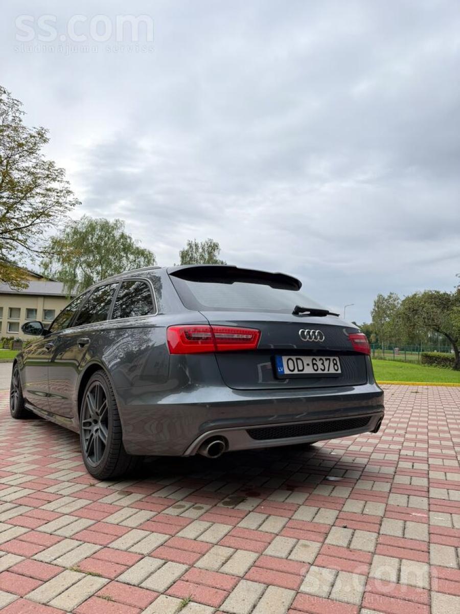 Grey Audi A6 2014 in Riga, with an engine capacity of 3.00 L and mileage of 395 thousand km for 12999 €, photo 6 on AUTOMOTO.COM.LV