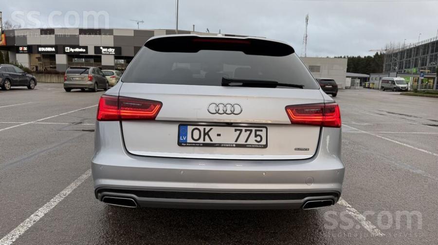 Grey Audi A6 2015 in Riga, with an engine capacity of 3.00 L and mileage of 277 thousand km for 14950 €, photo 4 on AUTOMOTO.COM.LV