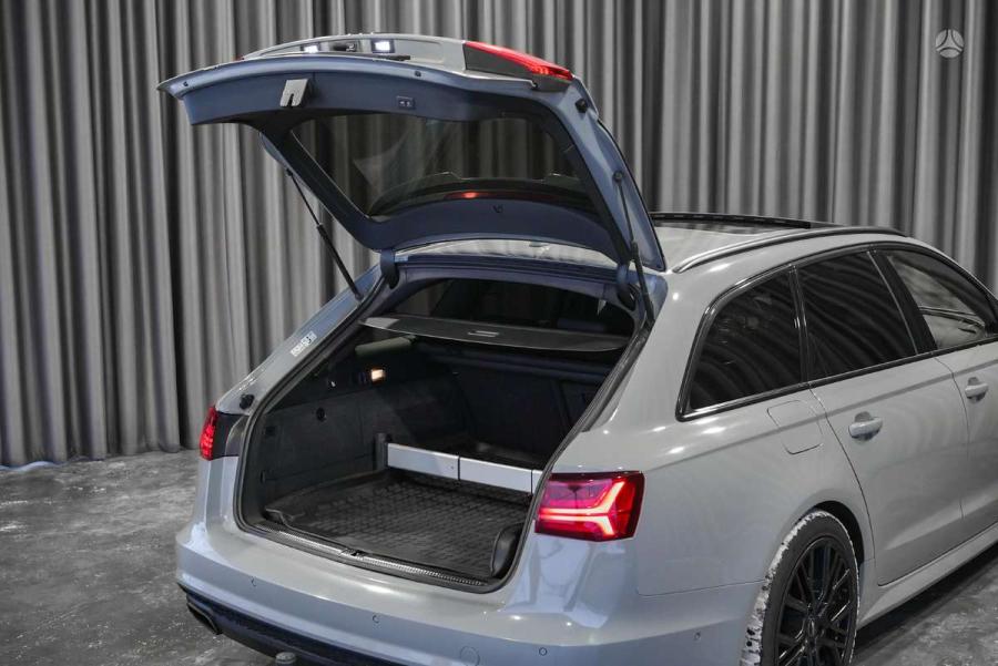 Grey Audi A6 2015 in Marijampole, with an engine capacity of 2.97 L and mileage of 191 thousand km for 20450 €, photo 12 on AUTOMOTO.COM.LV