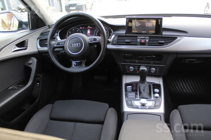 Grey Audi A6 2015 in Liepaja, with an engine capacity of 2.00 L and mileage of 209 thousand km for 11800 €, photo 9 on AUTOMOTO.COM.LV