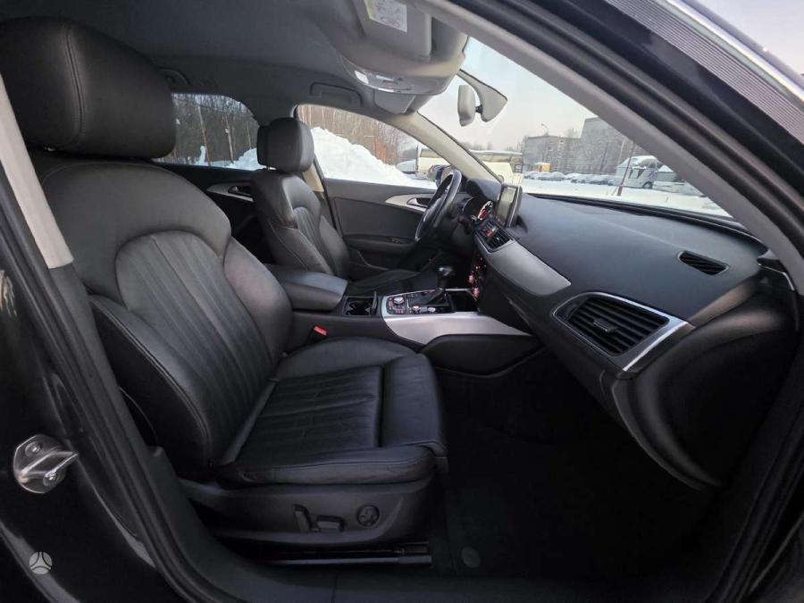 Grey Audi A6 2015 in Vilnius, with an engine capacity of 1.97 L and mileage of 259 thousand km for 11999 €, photo 11 on AUTOMOTO.COM.LV
