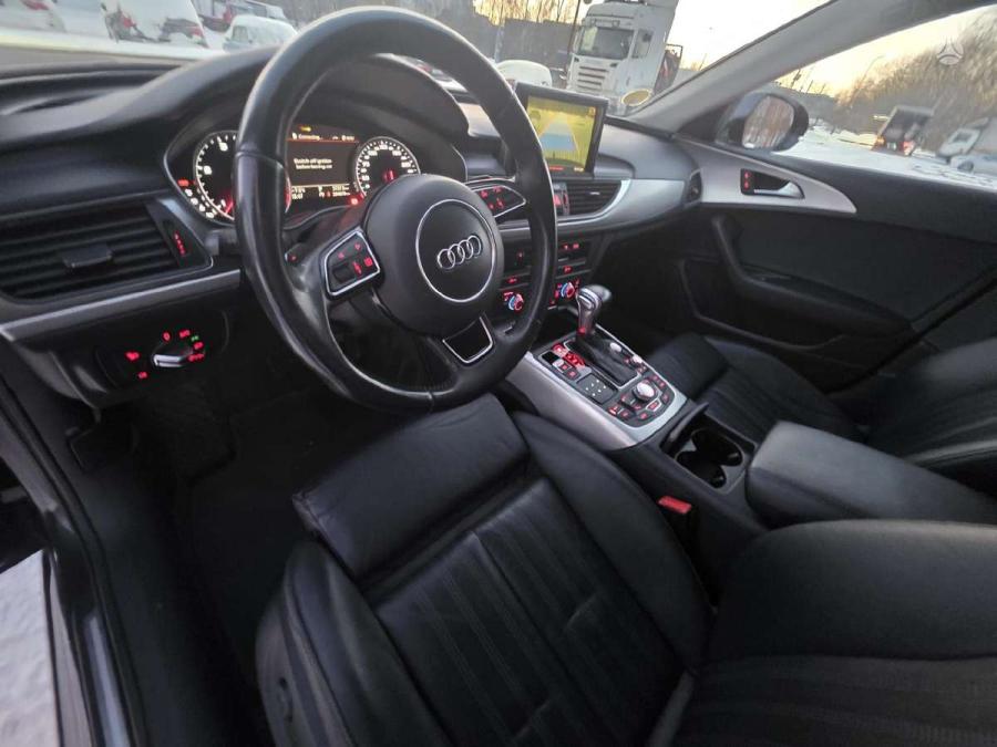 Grey Audi A6 2015 in Vilnius, with an engine capacity of 1.97 L and mileage of 259 thousand km for 11999 €, photo 18 on AUTOMOTO.COM.LV