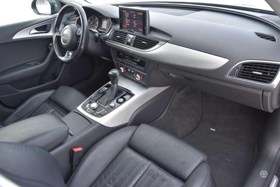Grey Audi A6 2015 in Vilnius, with an engine capacity of 1.97 L and mileage of 249 thousand km for 11999 €, photo 10 on AUTOMOTO.COM.LV