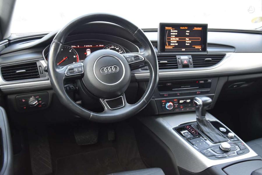 Grey Audi A6 2015 in Vilnius, with an engine capacity of 1.97 L and mileage of 249 thousand km for 11999 €, photo 14 on AUTOMOTO.COM.LV
