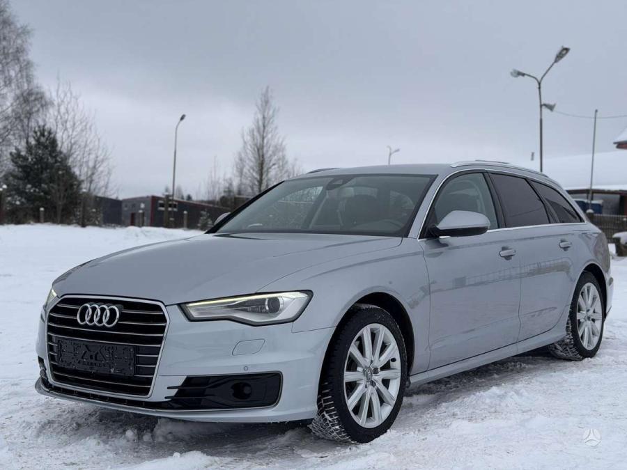 Grey Audi A6 2015 in Utena, with an engine capacity of 1.97 L and mileage of 244 thousand km for 12950 €, photo 1 on AUTOMOTO.COM.LV
