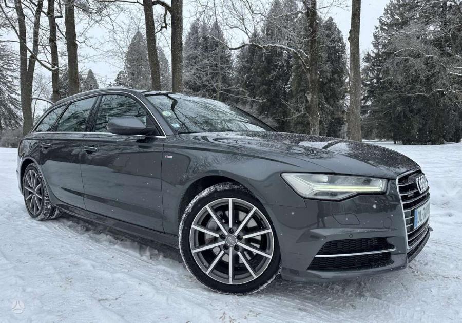 Grey Audi A6 2015 in Kaunas, with an engine capacity of 2.97 L and mileage of 312 thousand km for 13990 €, photo 2 on AUTOMOTO.COM.LV